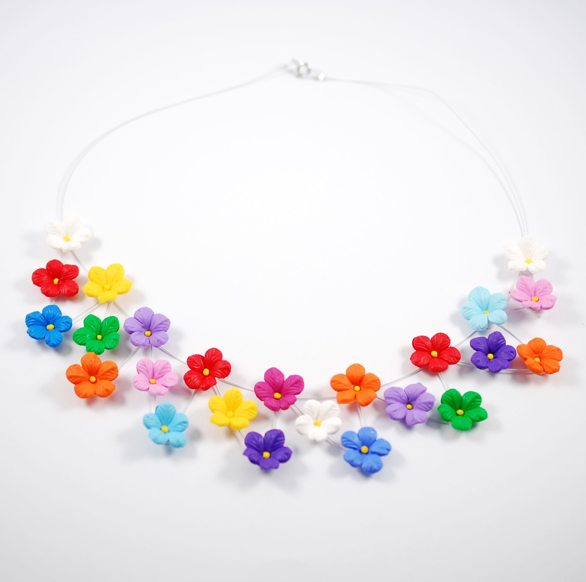 Colier flori de mar colorate